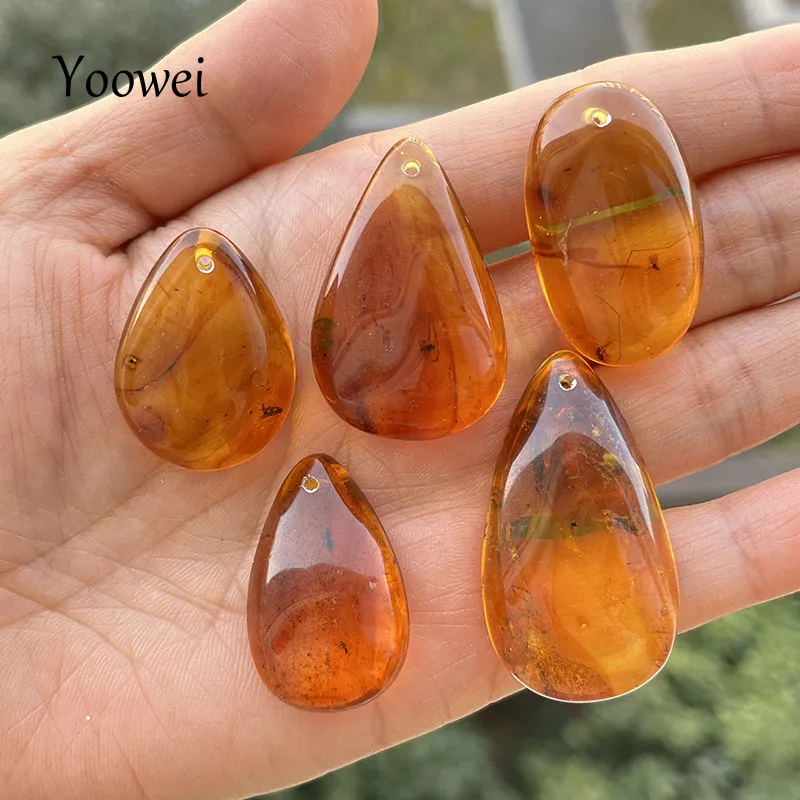 Mini-Amber-Flying-Animal-Pendant-Women-Diy-Gift-Unique-Insect-Inclusion ...