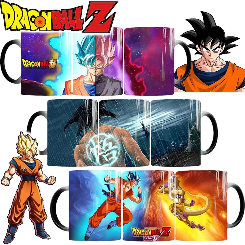 350ML Dragon Ball Son Goku Ceramic Coffee Cup Office Color-changing ...