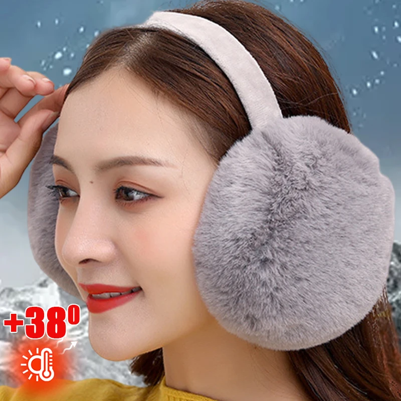 New-Plush-Ear-Warmer-Winter-Warm-Earmuffs-for-Women-Men-Fashion-Solid ...