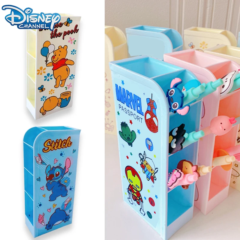 Disney-Stitch-Pen-Storage-Box-Cartoon-Iron-Man-SpiderMan-Desktop ...