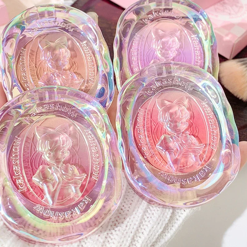 Diamond-Girl-Blusher-Palette-Two-tone-Gradation-Orange-Pink-Rouge ...