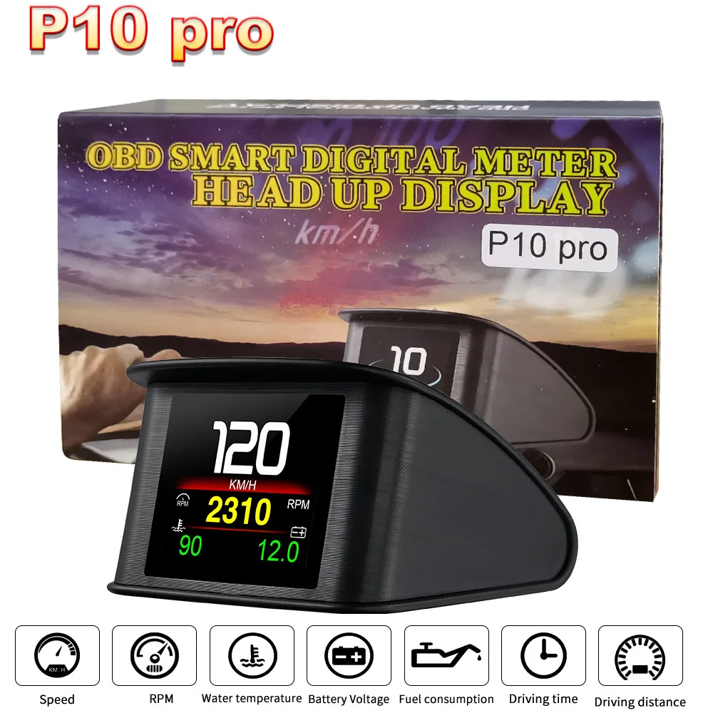 P10-Pro-Car-Head-Up-Display-computador-de-bordo-Digital-OBD2-Quilometragem-OBD-Driving-Computer ...