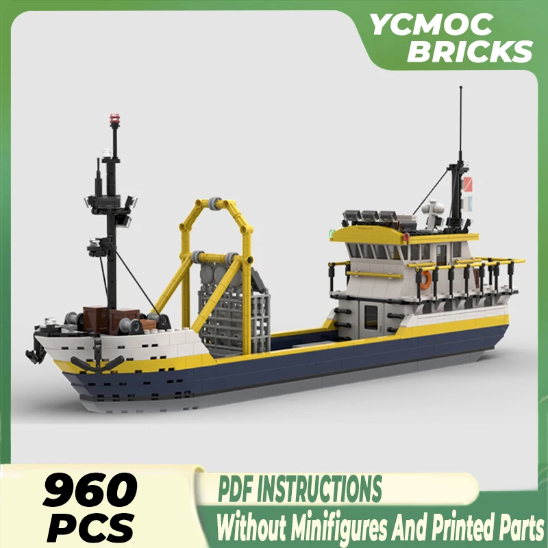 Moc-Building-Blocks-Model-Ship-Series-Shellfish-Fishing-Boats-Technical ...