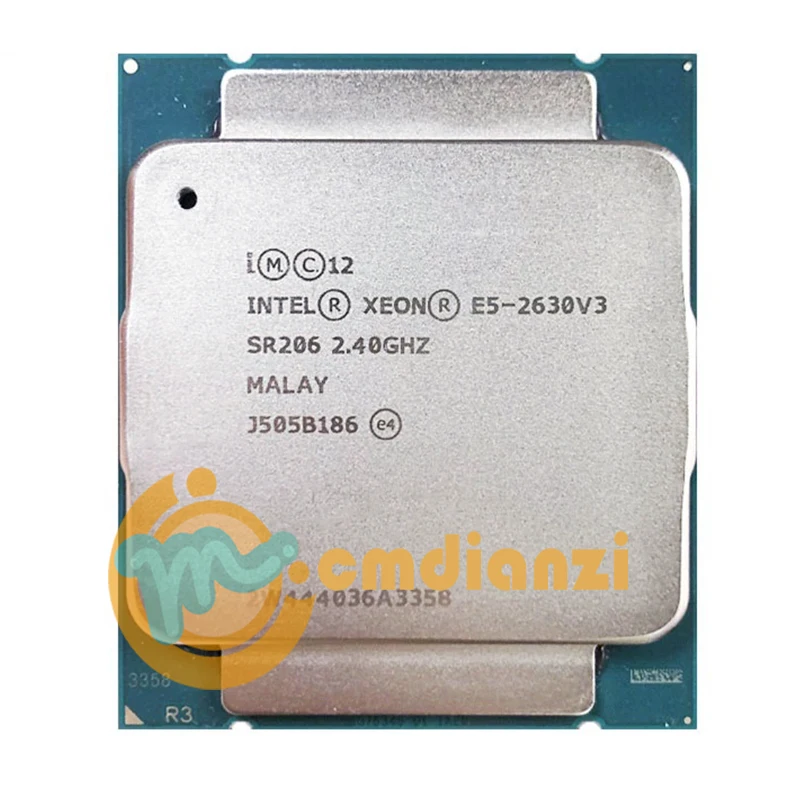 Xeon e5 2630 v3 processador sr206 2.4ghz 8 núcleo 85w soquete lga 2011-3 cpu 2630v3 x99 ddr4 d4 ...