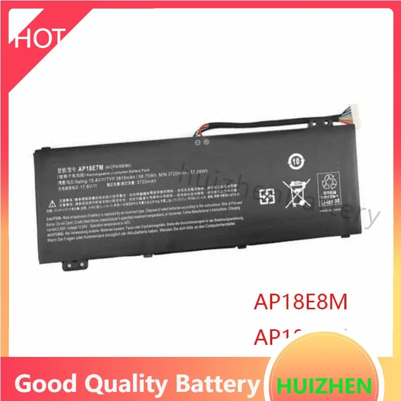New Laptop Battery For Acer An515-54 An517-51 7 An715-51 Ap18e7m ...