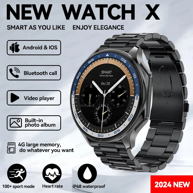 2024-New-For-HUAWEI-IOS-Watch-X-High-End-Business-Watch-4G-Large-Memory ...