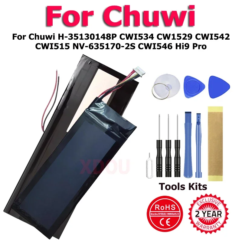 XDOU-Bater-a-Para-Chuwi-H-35130148P-CWI542-CWI515-CWI534-CW1529-CWI542 ...