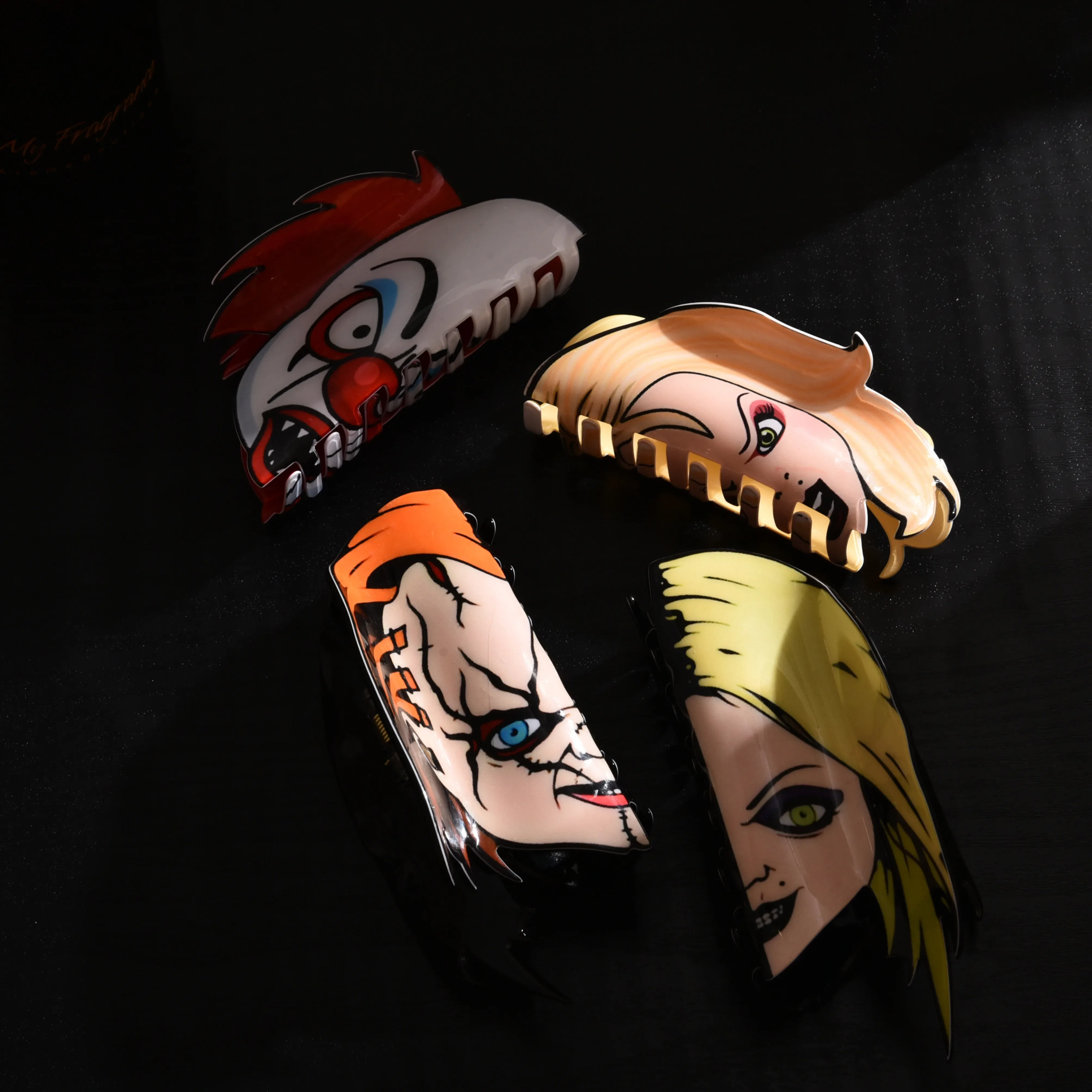 YHJ-NEW-Horror-Movie-Protagonist-Series-Acrylic-Claw-Clip-Hair-Clips ...