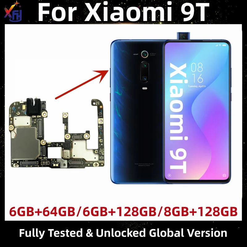 Original Unlocked Motherboard for Xiaomi Mi 9T, Mainboards for Redmi ...
