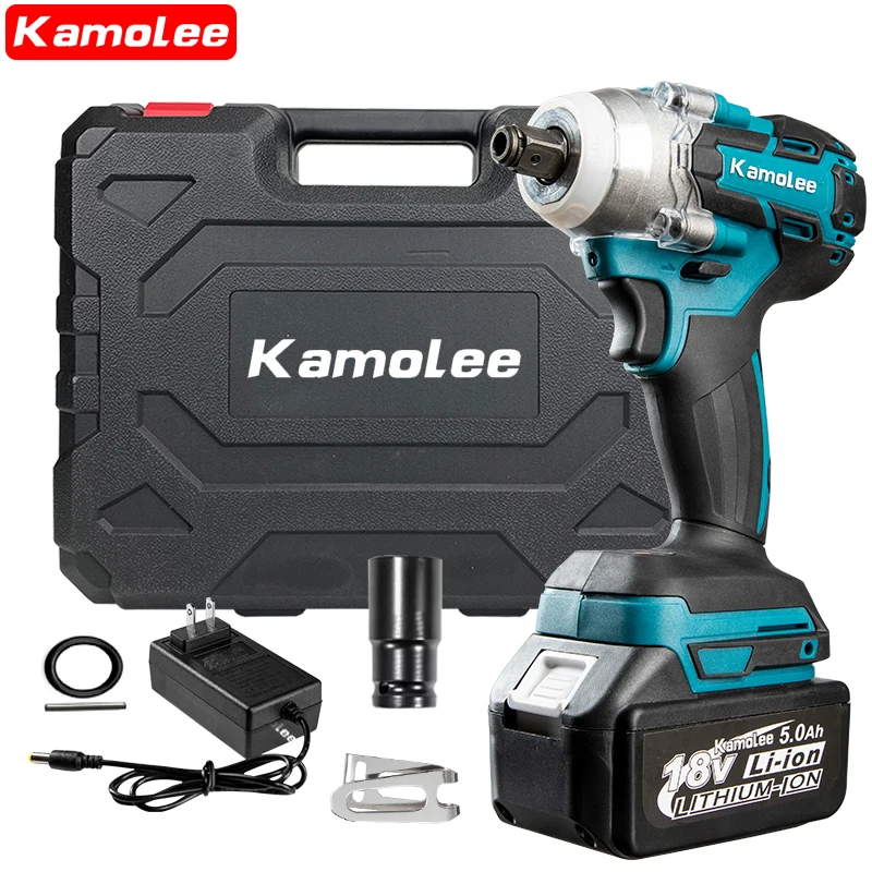 Kamolee Tool 520Nm High Torque Brushless 1/2 & 1/4 Inch Impact Wrench ...