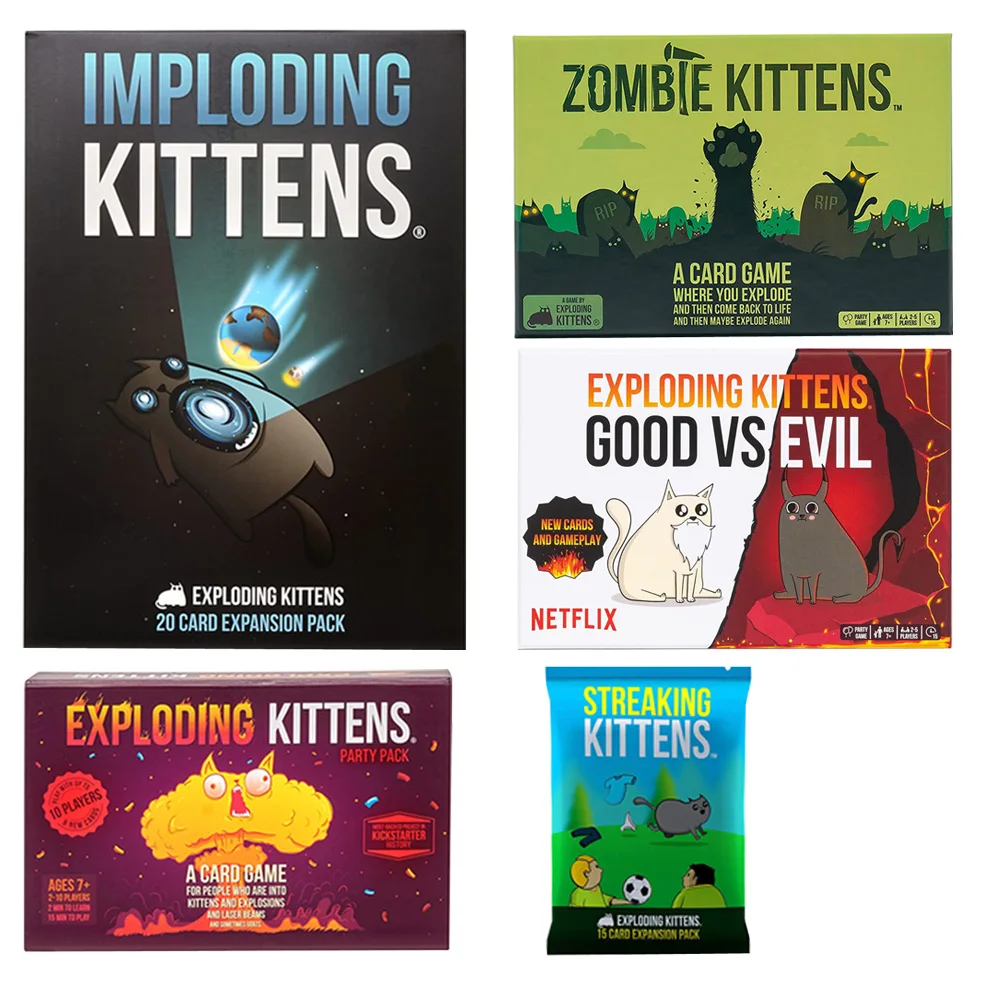 Explode-Kittens-Music-Cat-Imploding-Streaking-Juego-de-cartas-de ...