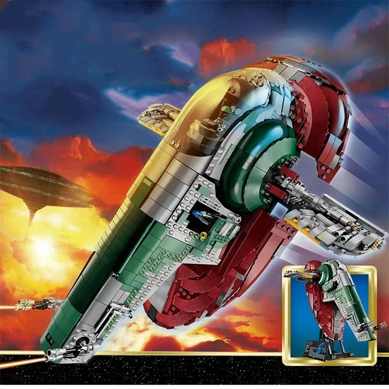 NEW-Bricks-Ucs-Slave-1-Star-Plan-Spaceship-Building-Blocks-Moc-Fit ...
