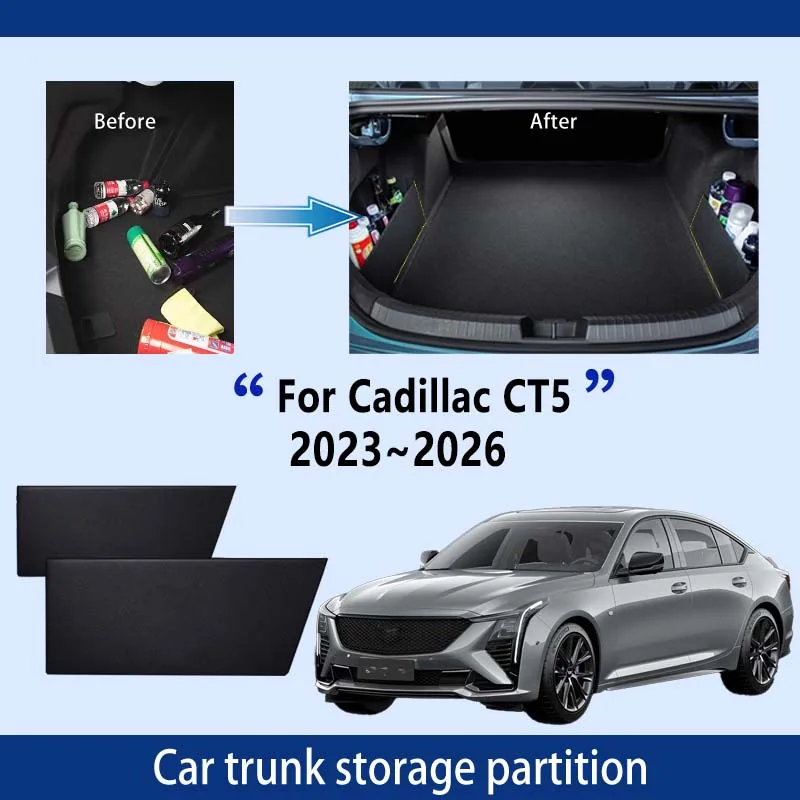 Car Accessories For Cadillac CT5 2023~2026 2025 24 Thickening Trunk ...
