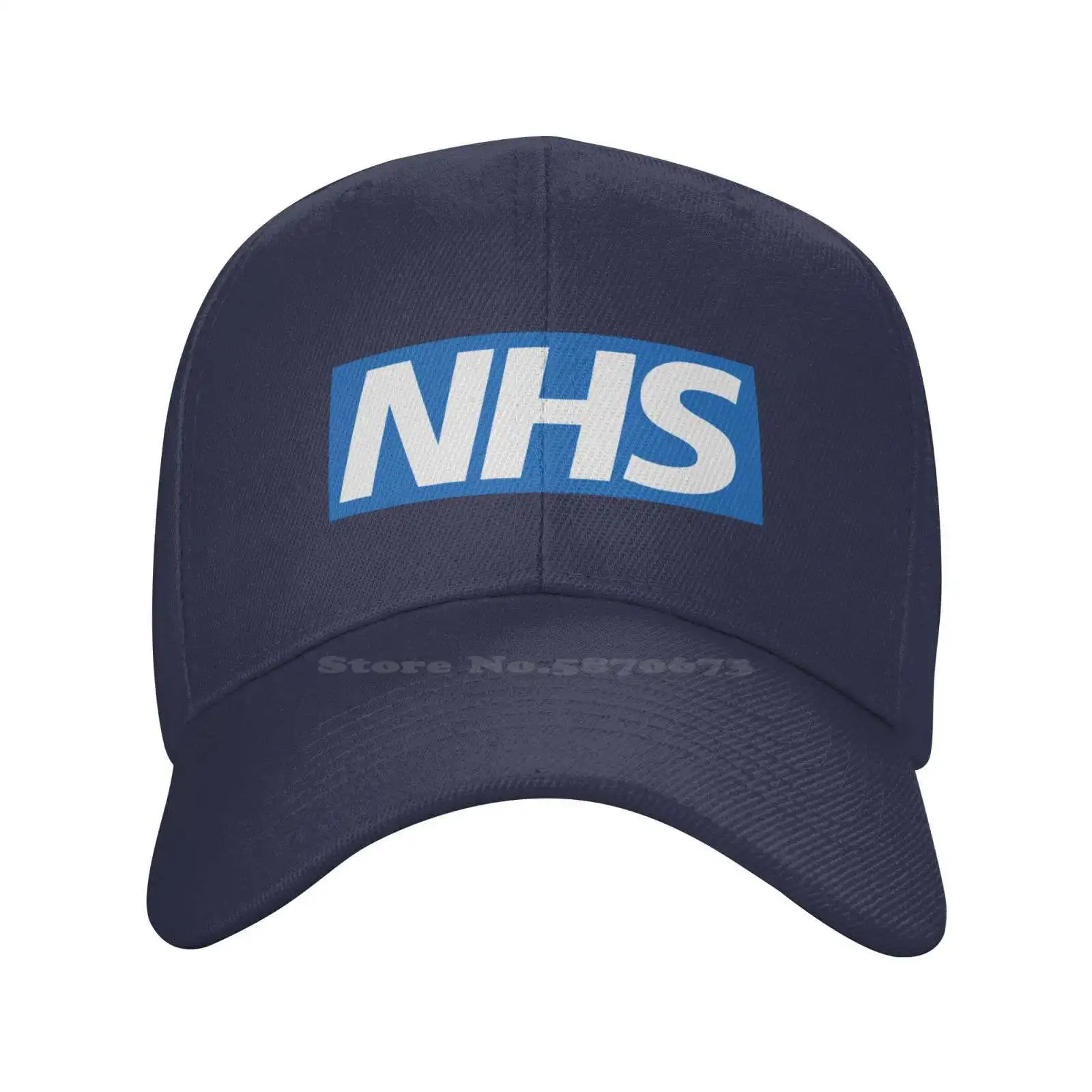 NHS-Logo-Printed-Graphic-Brand-Logo-High-quality-Denim-cap-Knitted-hat ...