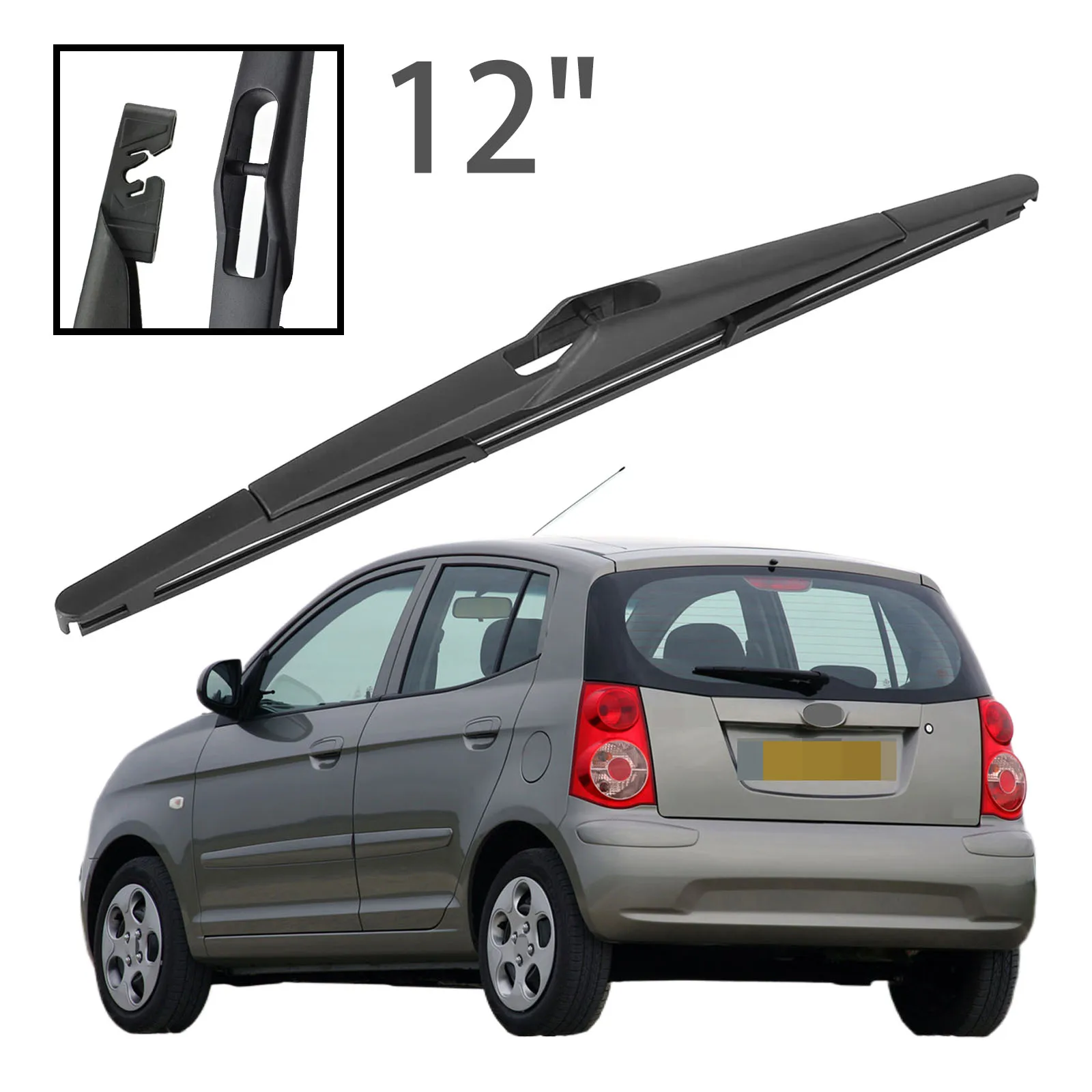 12" Rear Windshield Windscreen Washer Wiper Blade For KIA Picanto ...