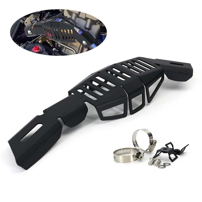 Motorcycle Exhaust Heat Guard Protection Accessories CNC Aluminum Fit ...