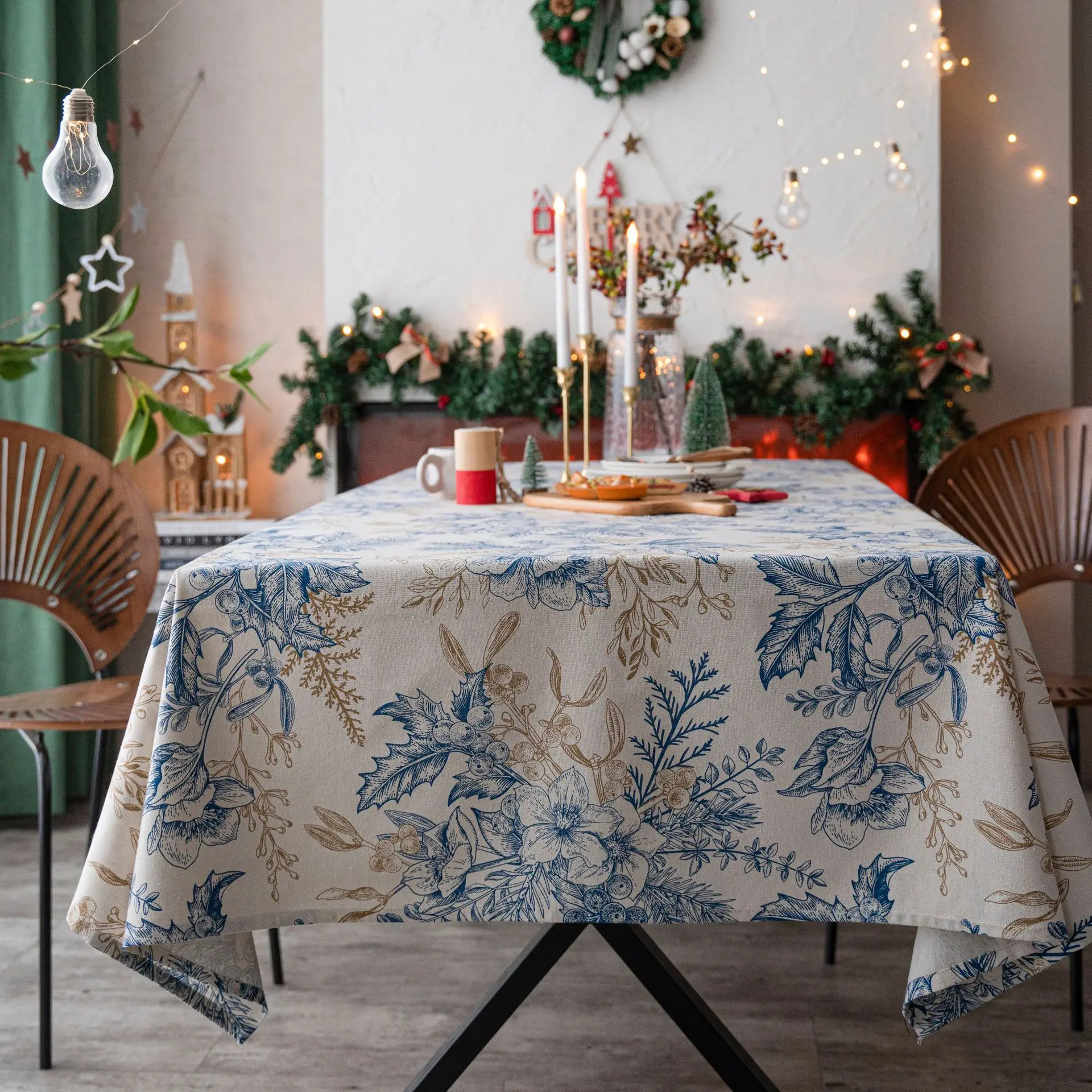 Cotton Cloth White Christmas Decorating