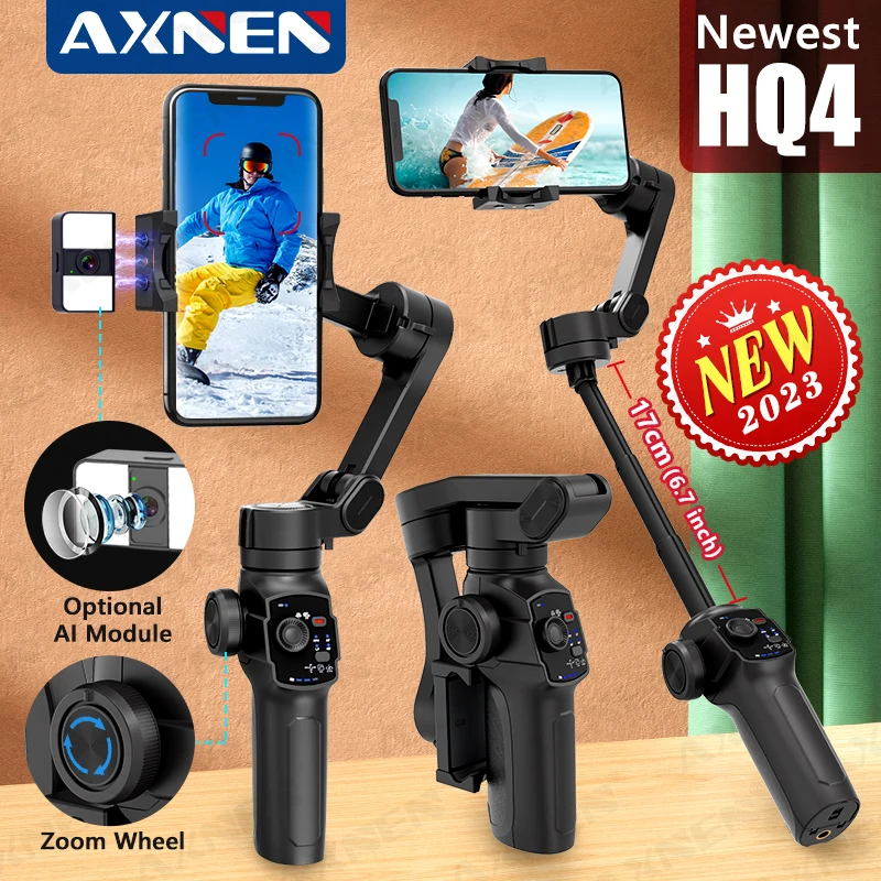 2023 Newest Axnen 3-axis Handheld Gimbal, Optional Ai Smart Tracking ...