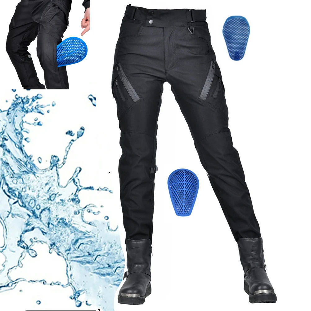 NEW-Waterproof-Women-Motorcycle-Riding-Pants-with-4-X-CE-Armor-Silica ...