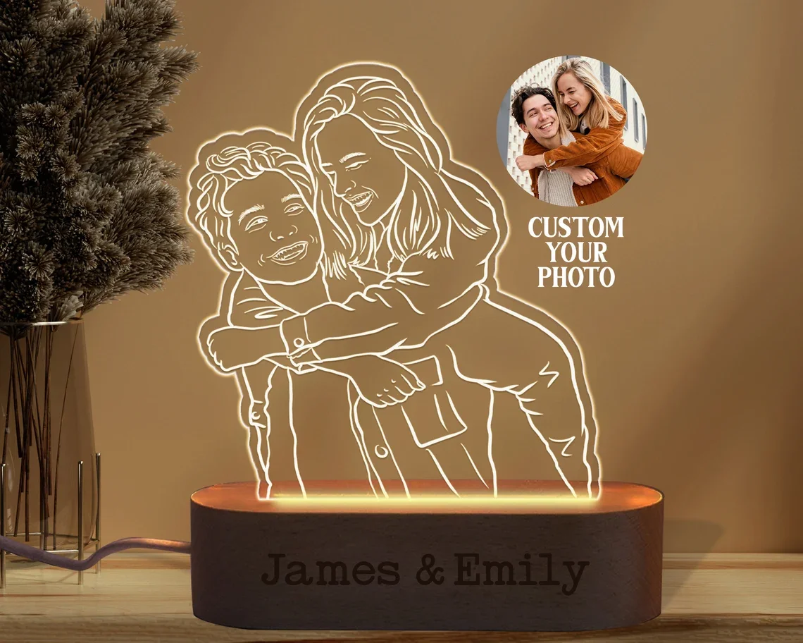 Personalized-Gift-Photo-LED-Lamp-Acrylic-Portrait-Picture-Frame ...