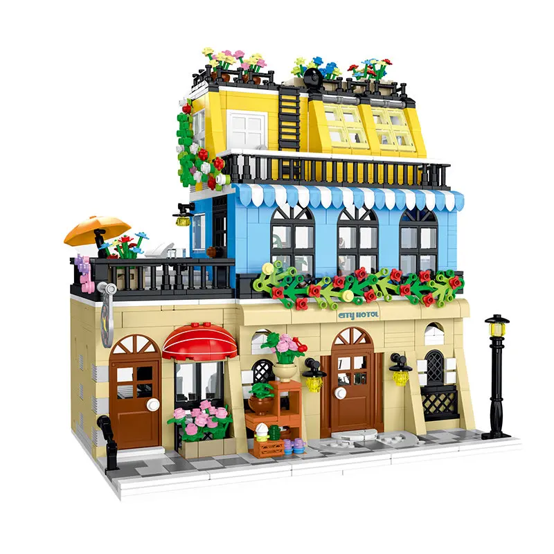 City Street View Series Hotel Modular Building Blocks 20115 Model ...