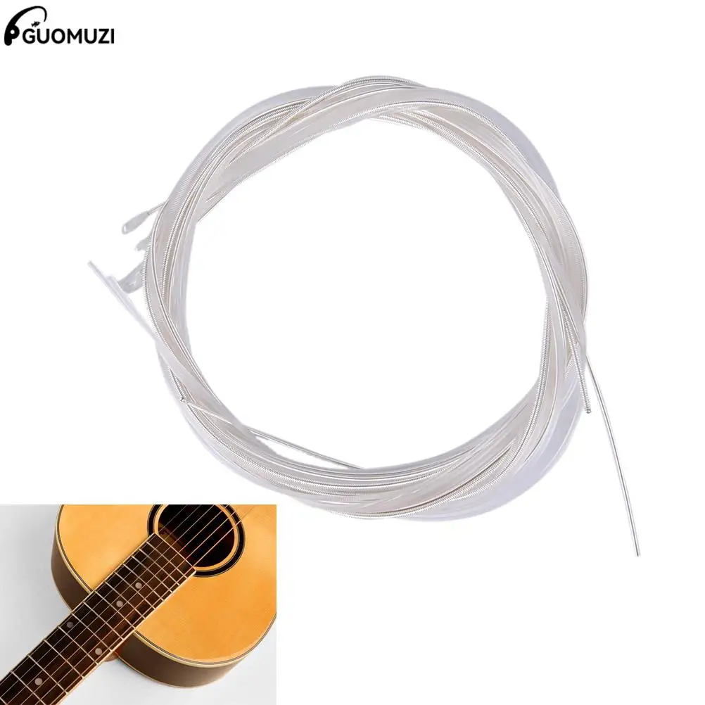 6pcs/Set Guitar Strings Nylon Silver Plating Set Super Light For ...