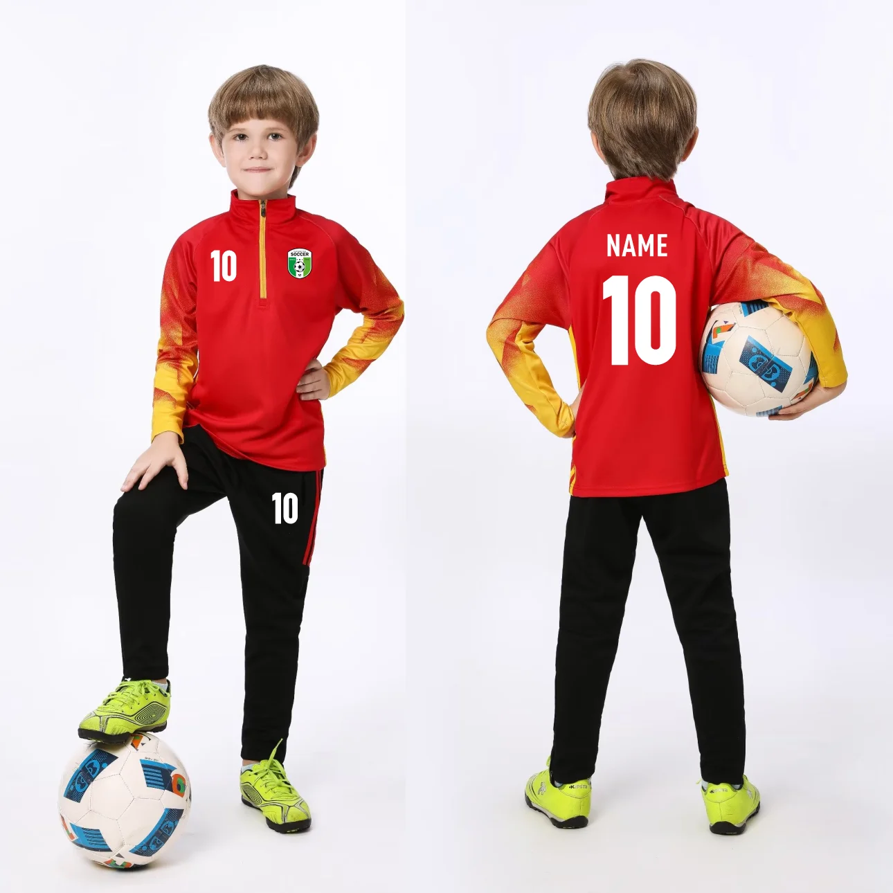 Long-sleeve-Winter-soccer-uniform-Football-training-clothing-Adults-and ...