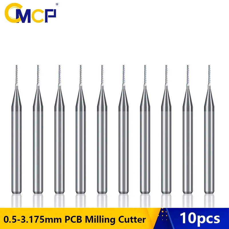 CMCP-10pcs-0-5-3-175mm-PCB-Milling-Cutter-Set-Carbide-CNC-Router-Bit ...