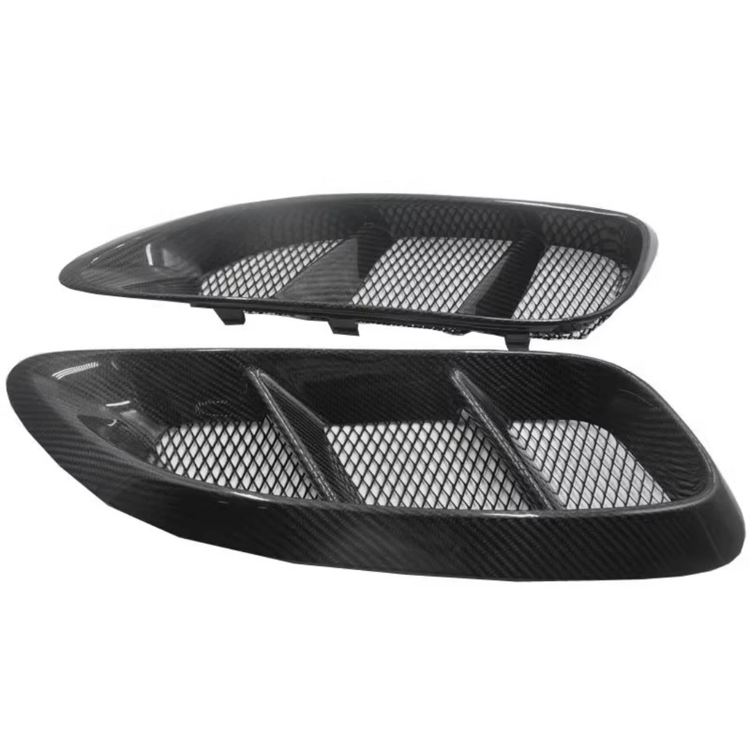 Carbon-Fiber-Body-Kit-fog-lamp-Grill-Mask-radiator-grille-assembly-for ...