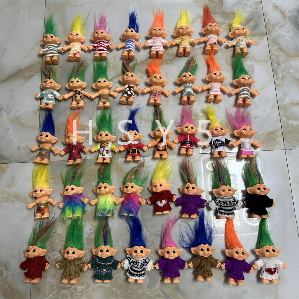 Multi-style optional magic hair elves troll dolls Indian hairy ugly ...