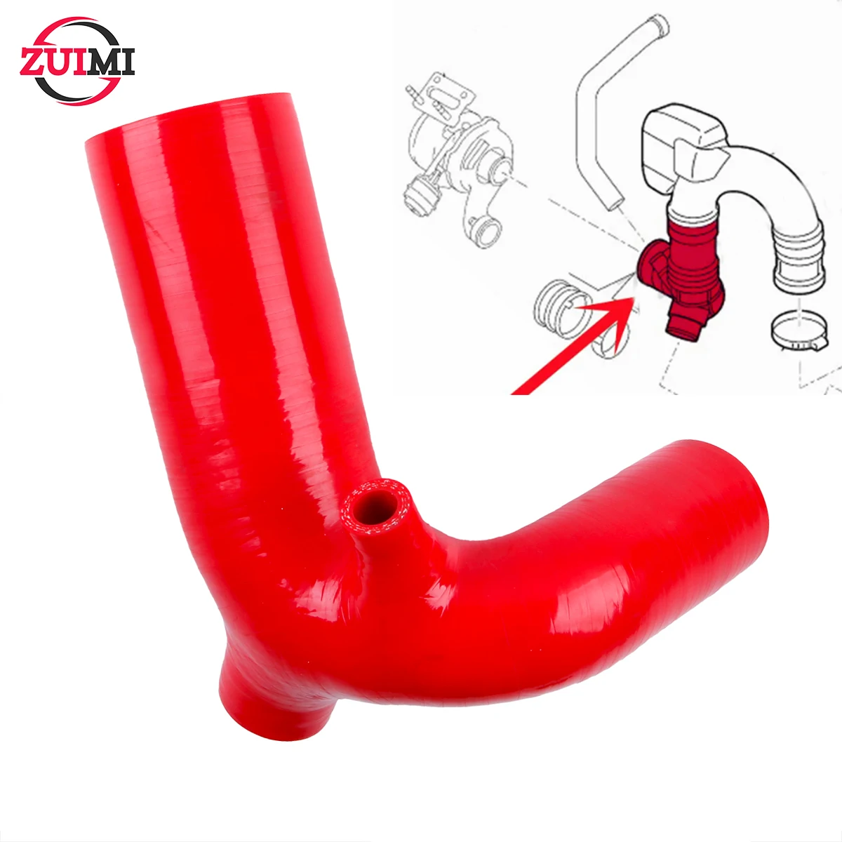 For-Alfa-Romeo-156-1-9-JTD-Airbox-To-Turbo-Intake-Inlet-Hose-Silicone ...