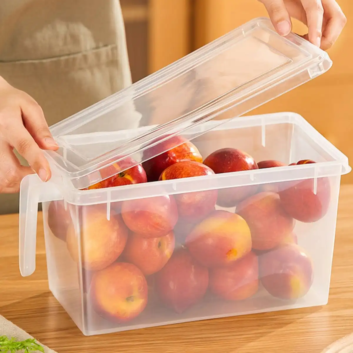 1-transparent-large-refrigerator-storage-box-sealed-crisper-box-Kitchen ...