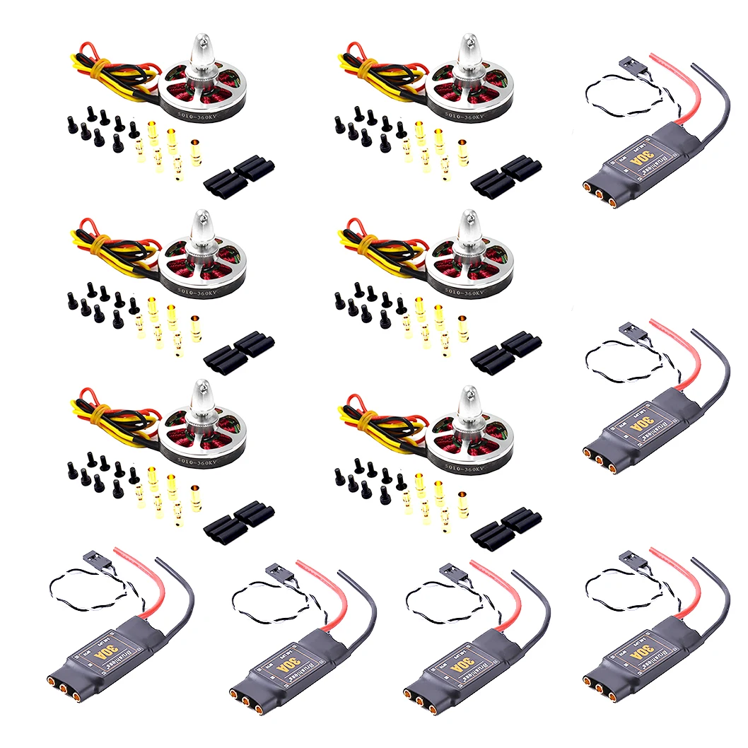 6Pcs 5010 360KV / 750kv High Torque Brushless Motors + 6Pcs Readytosky ...