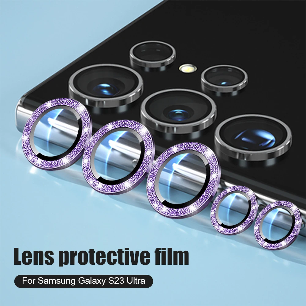Camera-Lens-Protector-para-Samsung-Galaxy-S23-Ultra-Metallic-Glitter ...