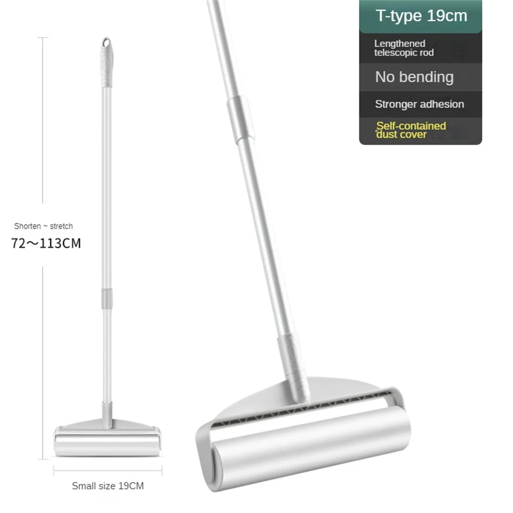 Long-Handle-Sticky-Hair-60-Tear-Per-Roll-Telescopic-Rod-Free-Stretch ...