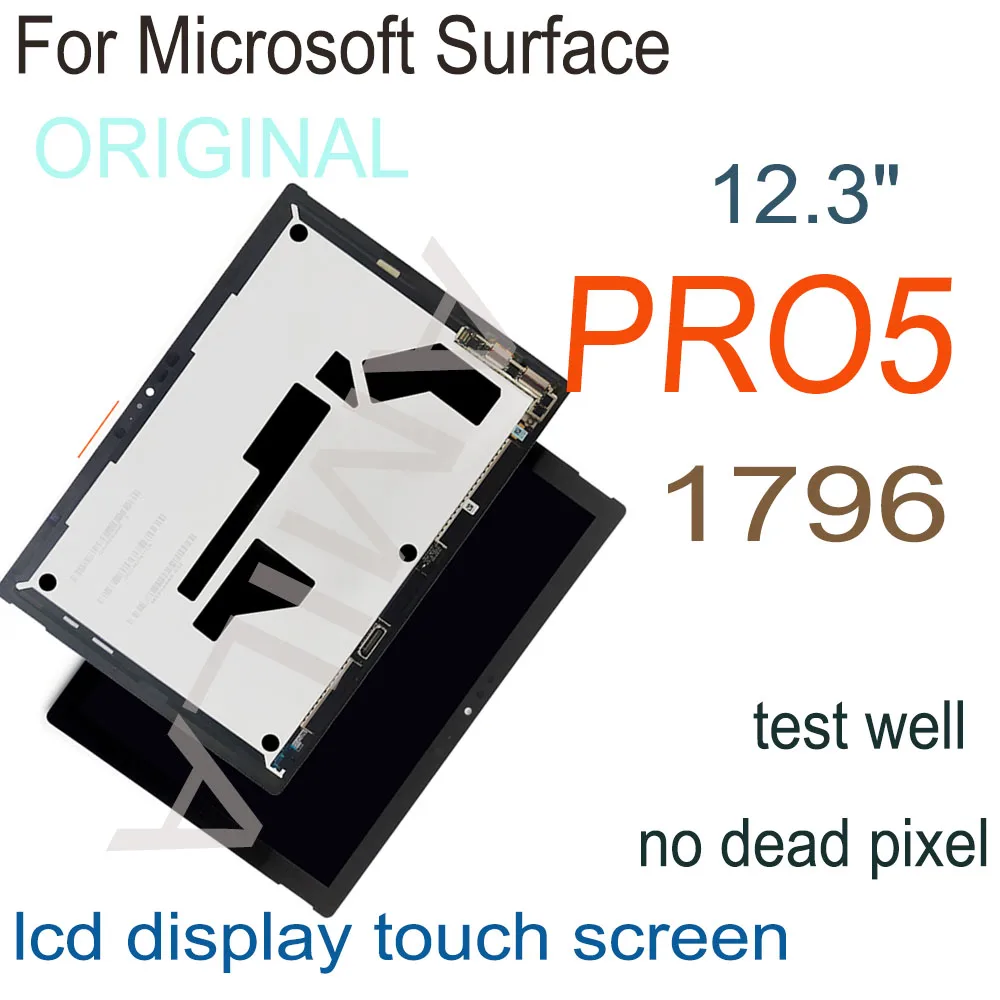 Tested Original Pro5 Lcd For Microsoft Surface Pro 5 1796 Lcd Display ...