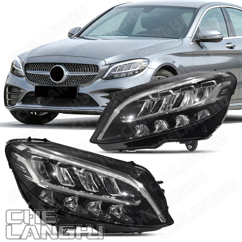 Faro LED para mercedes-benz W205 C200 C300 C180 2018 2019 2020 2021 ...