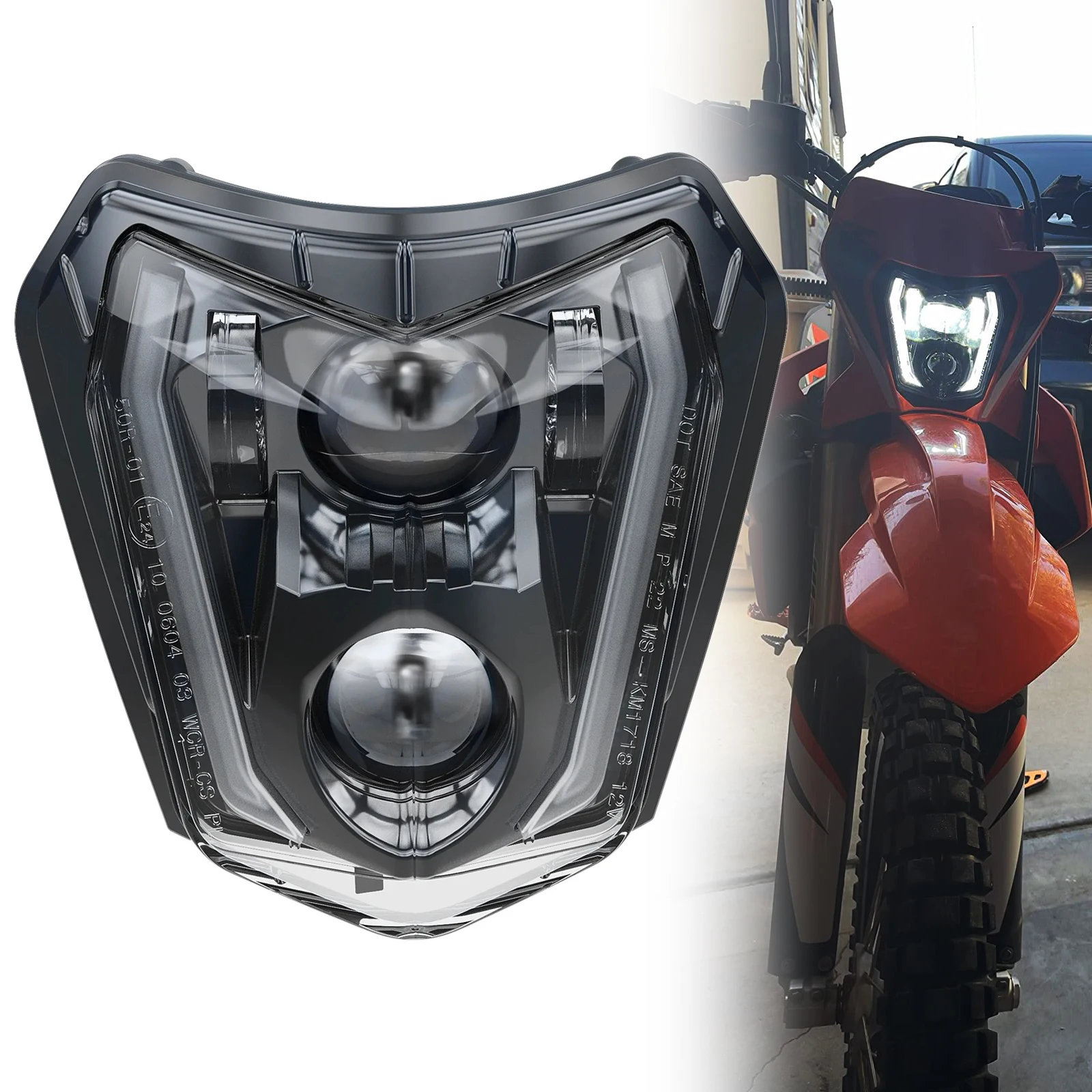 Dirtbike-LED-Headlight-Assembly-for-KTM-690-SMC-R-Enduro-R-2019-2020 ...