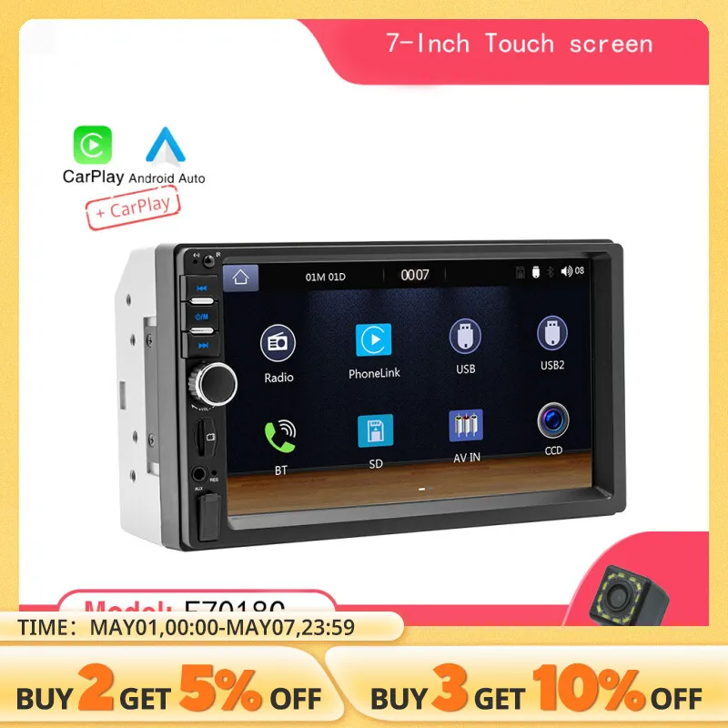 Universal-CarPlay-Android-Auto-7Inch-2-Din-Car-Radio-Autoradio ...