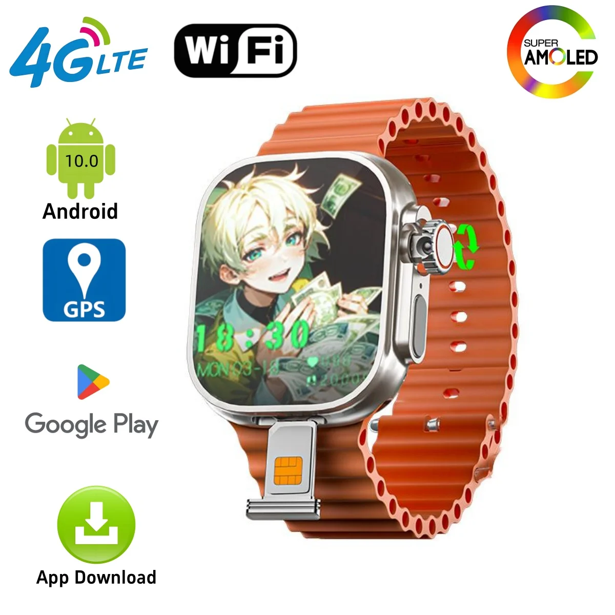 S10-Ultra-MAX-Cellular-Version-Smart-Watch-4G-SIM-Card-180-Rotaty ...