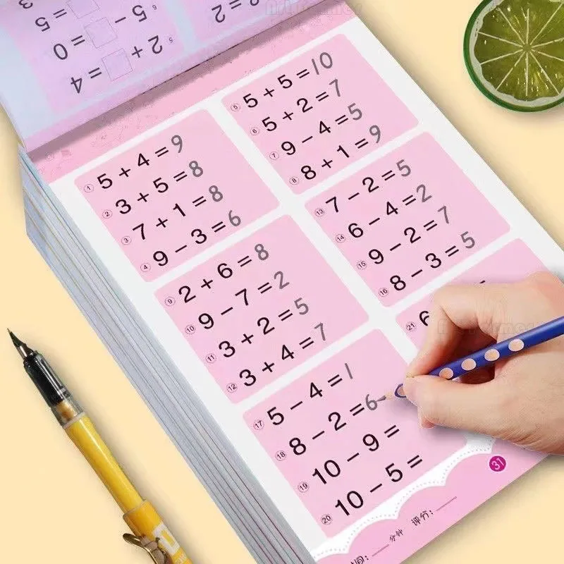 80-Pages-Children-s-Addition-and-Subtraction-Learning-Math-Students ...