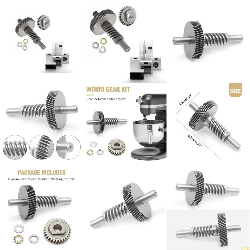 A0NC For KitchenAid 5QT/6QT Stand Mixer Worm Gear 9706529 9703445 ...