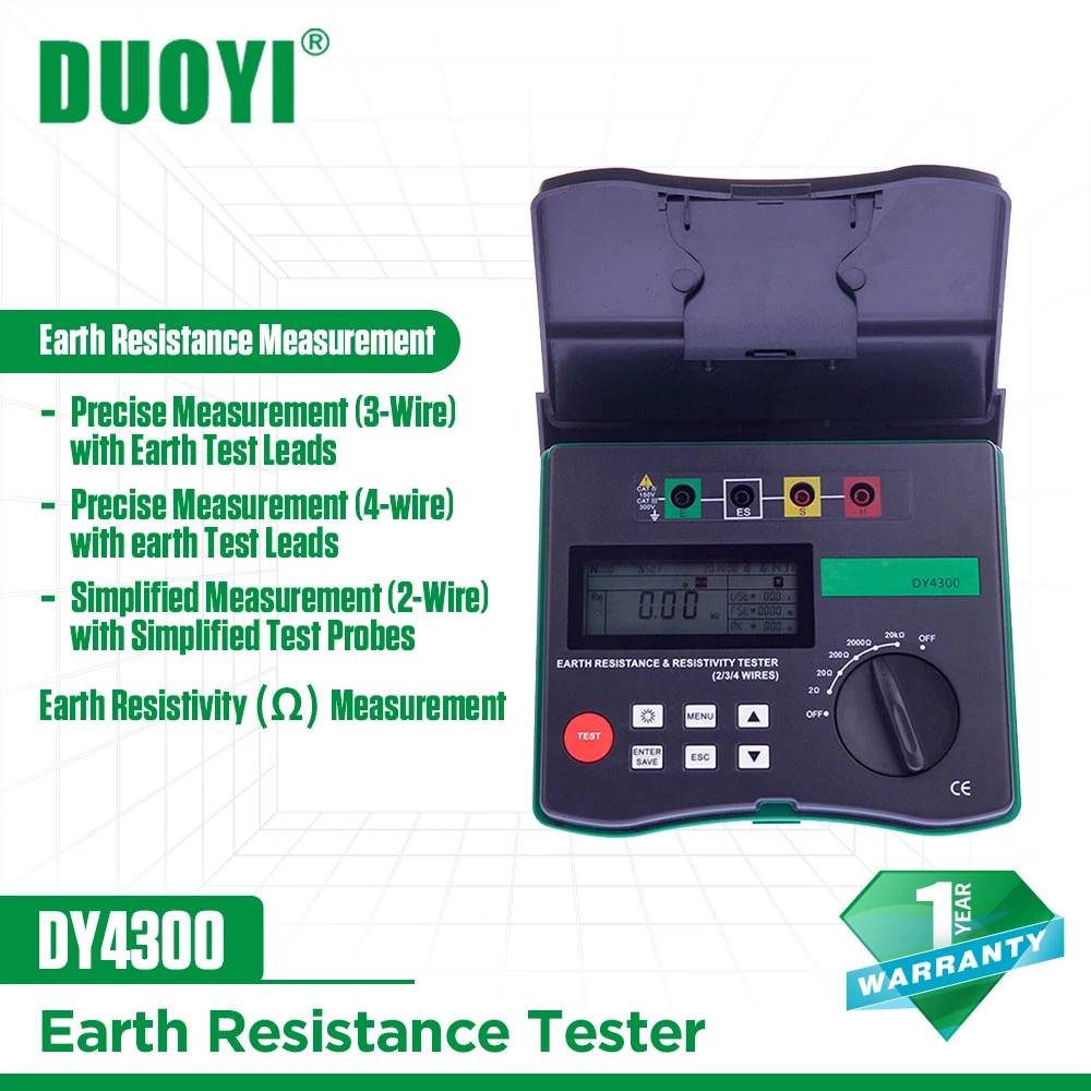 DUOYI-DY4300-Digital-Earth-Tester-Ground-Resistance-Megameter-Meg ...