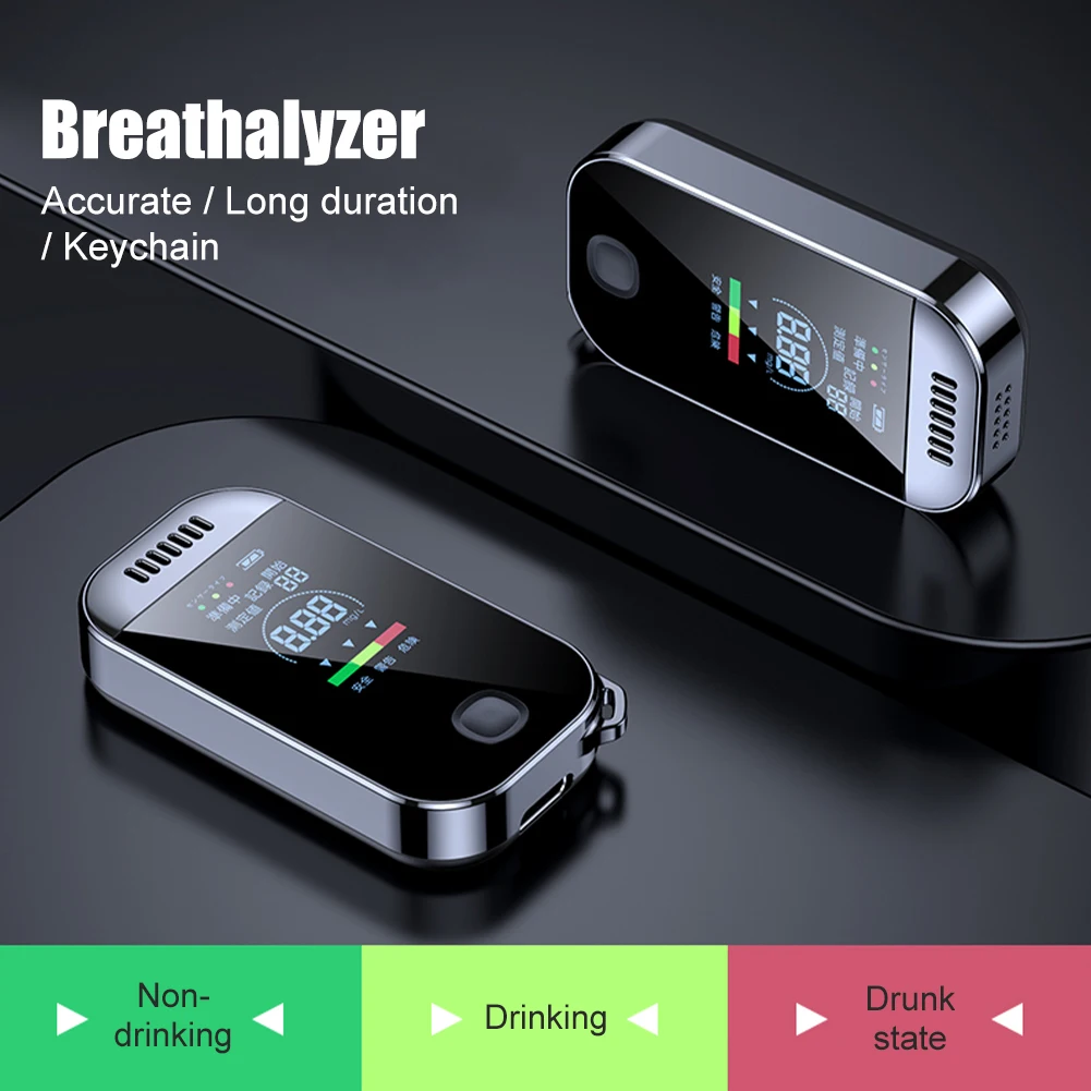 Portable-Digital-Breath-Alcohol-Tester-Professional-Breathalyzer-With ...