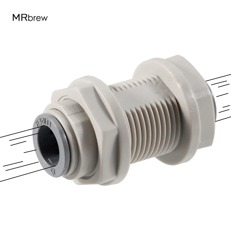 Bulkhead-Quick-Connector-3-8-9-52mm-Tube-Fitting-Plastic-Pipe-Hose-Push ...