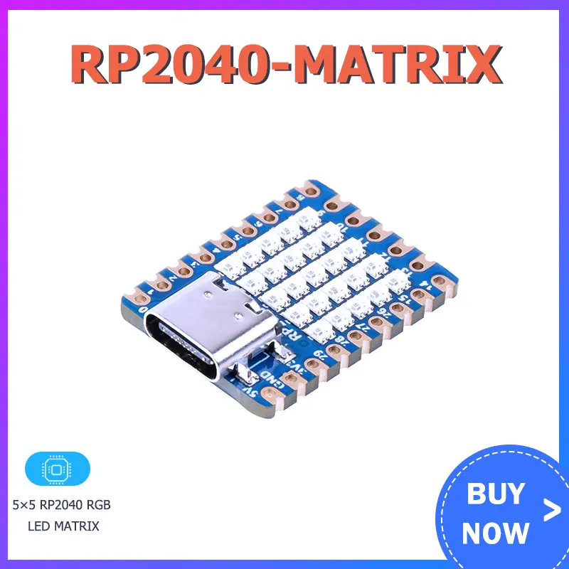 Placa-de-desarrollo-Raspberry-Pi-RP2040-Matrix-matriz-LED-RGB-RP2040 ...
