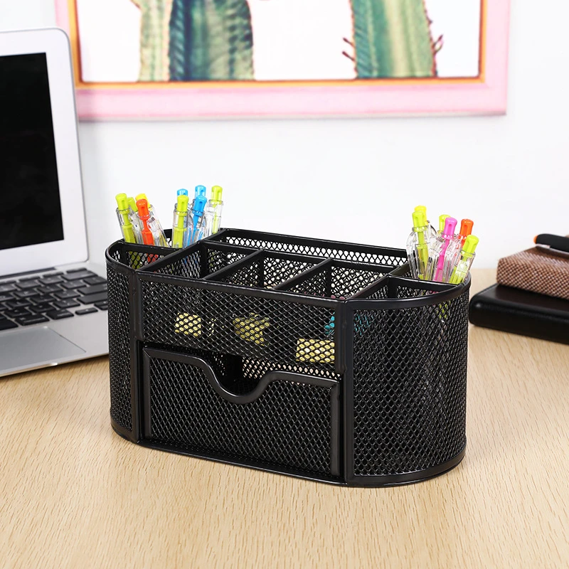 1PC-Mesh-Desk-Organizer-Multifunctional-Office-Desktop-Stationery ...