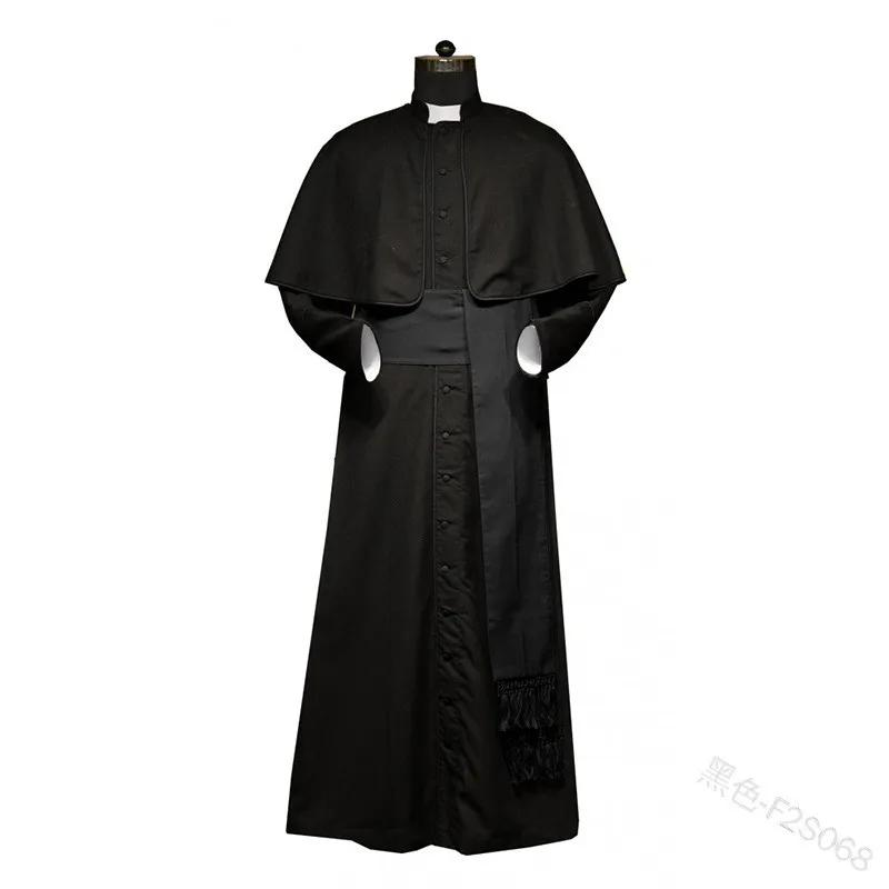 Legend Clergy Robe Cassock With Black Cincture Medieval Clergyman ...