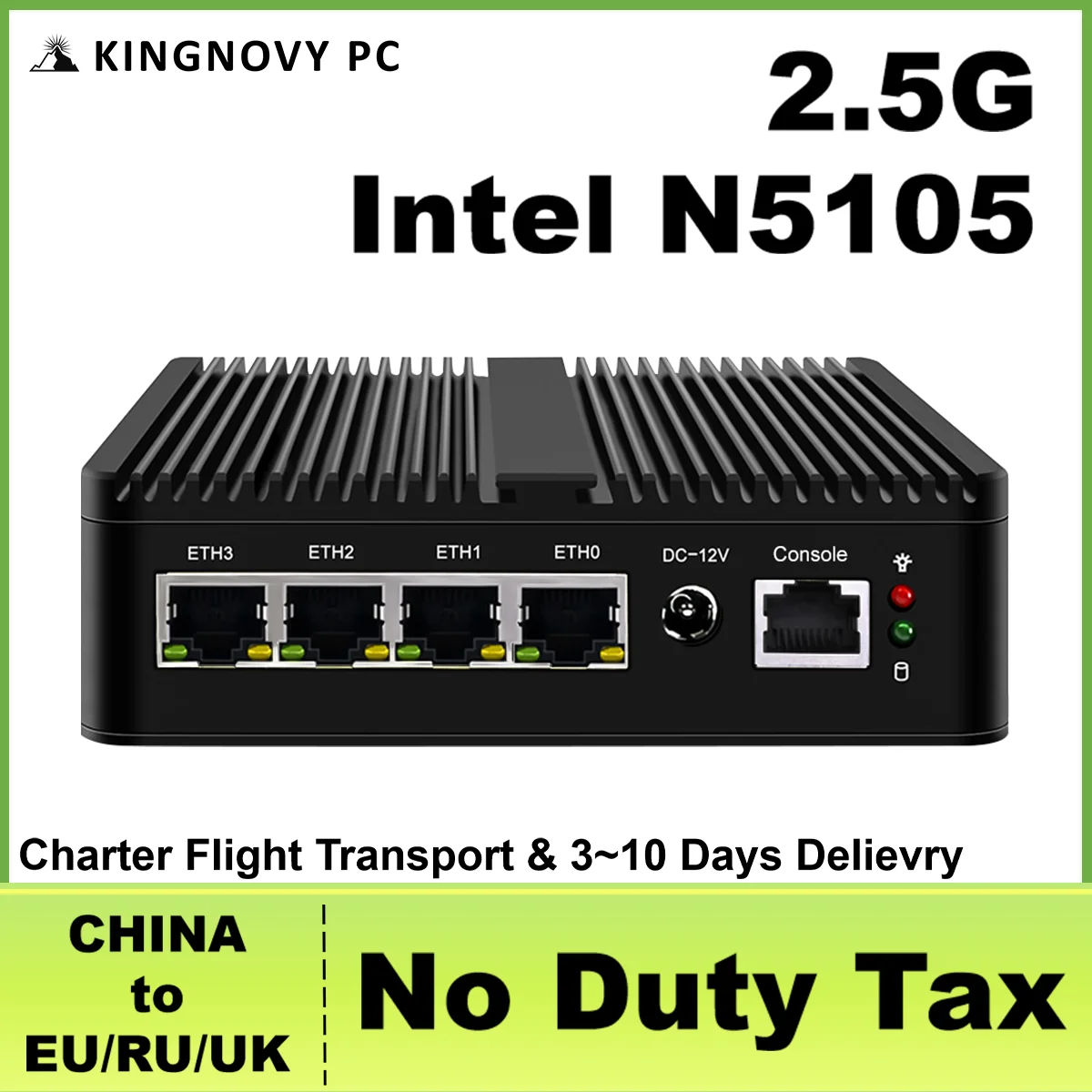 11th Celeron N5105 Intel I225v 2.5g Lan Firewall Soft Router 2*ddr4 ...