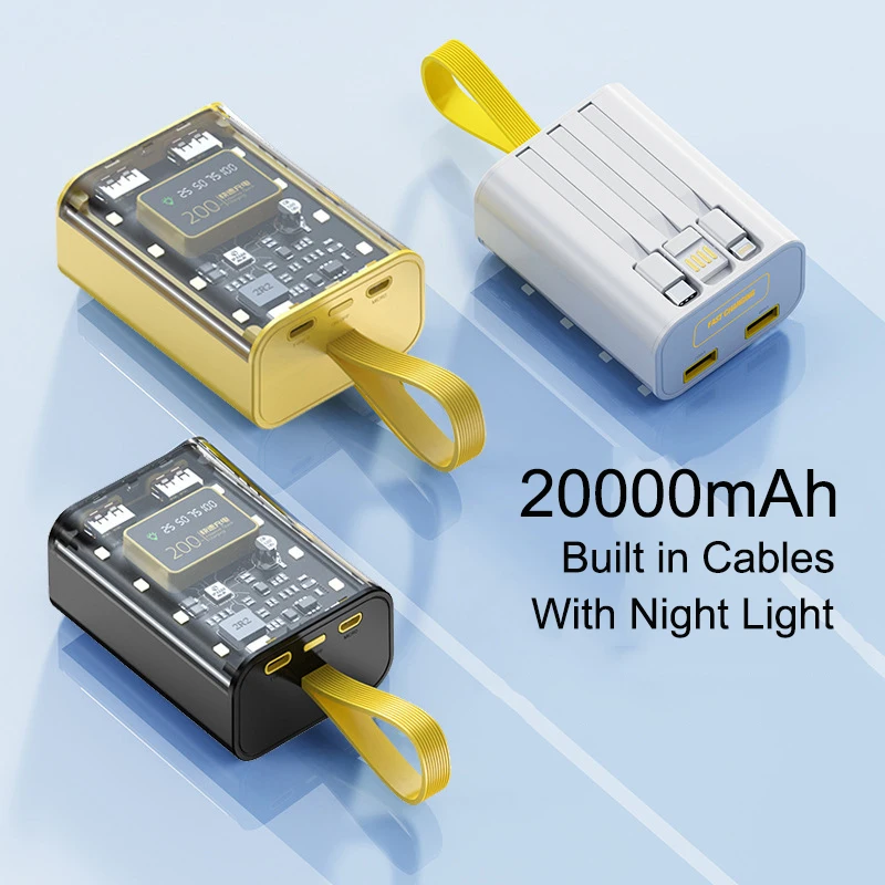 Transparent-Power-Bank-20000mAh-With-Cable-LED-Light-Digital-Display ...